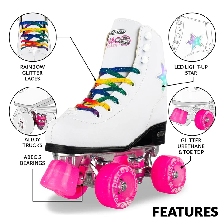 DISCO ROLLER CRAZY SKATES | Rage Parade