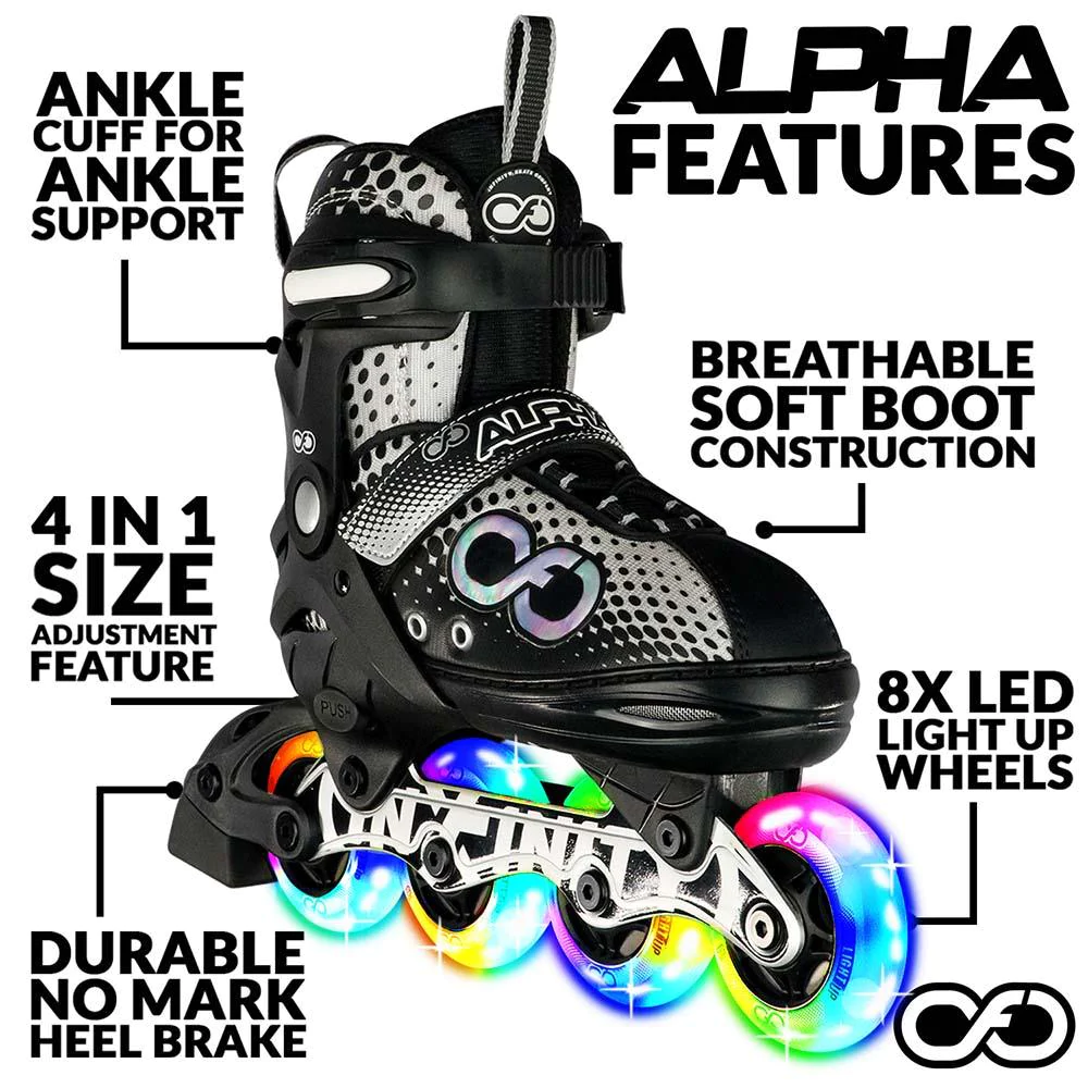 ALPHA - SIZE ADJUSTABLE INLINE SKATES | Rage Parade